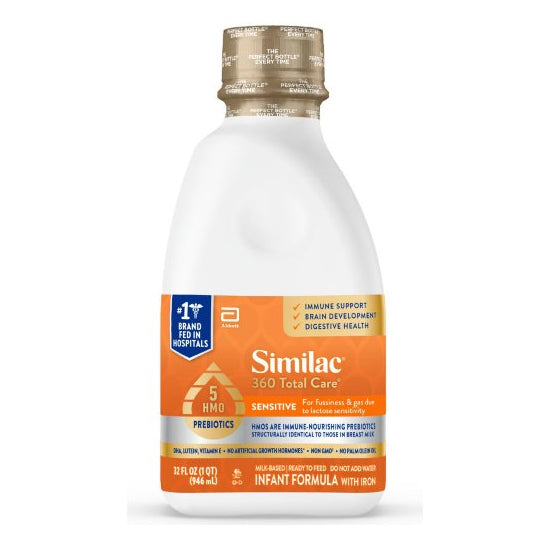 Abbott Nutrition | Similac 360 Total Care Sensitive RTF Infant Formula ...