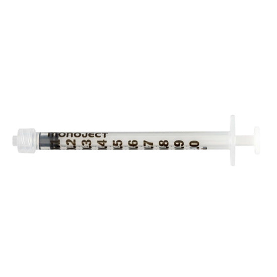 Cardinal Health | Monoject Luer Lock Insulin Syringe, 1mL (1188100777 ...
